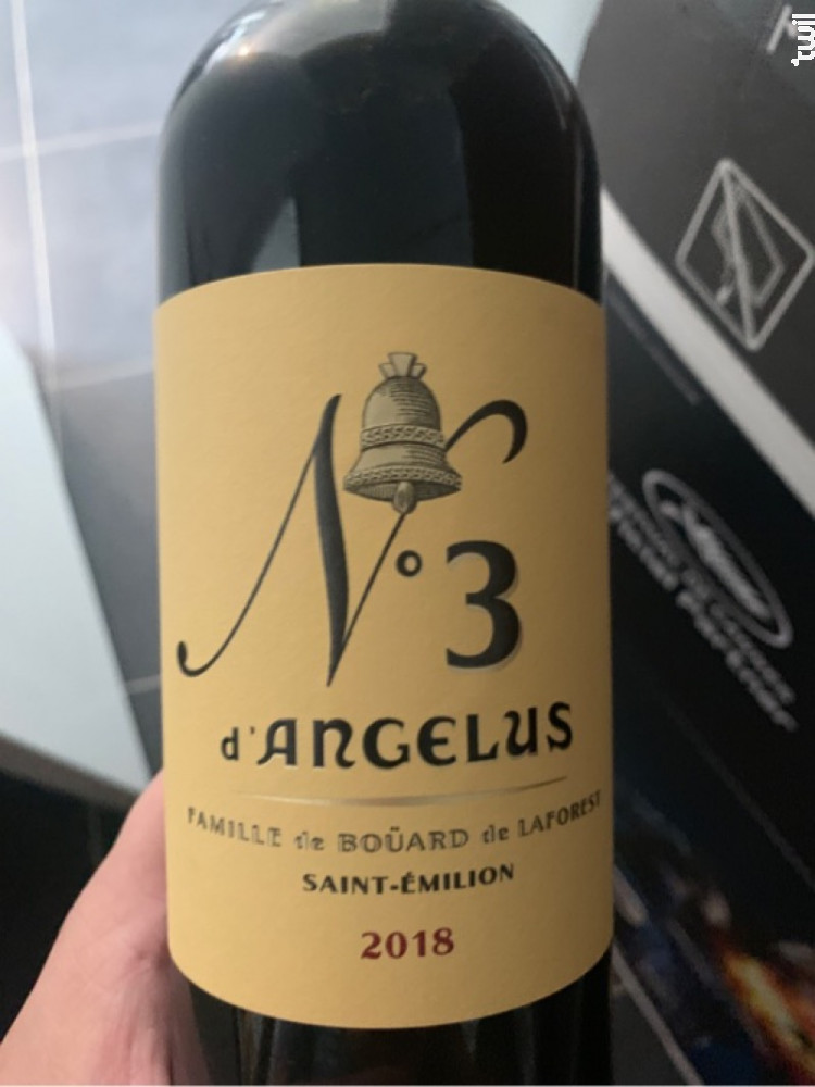 Achat Vin Le N°3 D'angélus Rouge - Château Angélus - Saint-Émilion ...