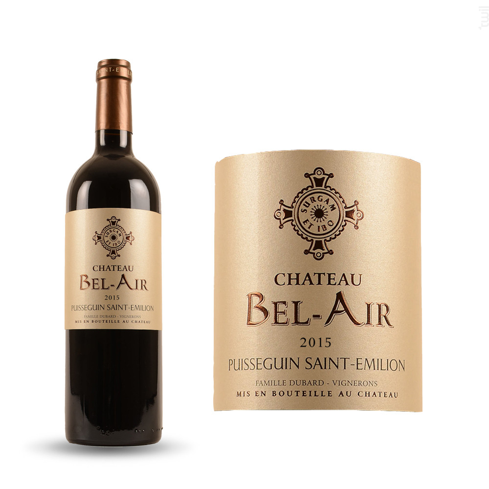 Achat Vin Puisseguin-saint-emilion Rouge - Château Bel-air - Puisseguin ...