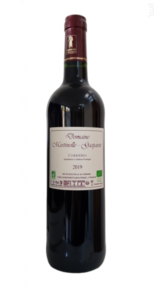 Achat Vin Corbières Artisanal Bio Rouge - Domaine Martinolle-gasparets ...