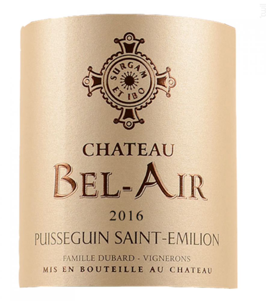 Achat Vin Puisseguin-saint-emilion Rouge - Château Bel-air - Puisseguin ...