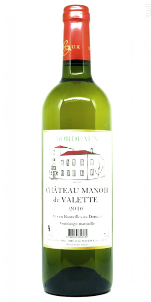 Achat Vin Chateau Manoir De Valette Blanc - Bordeaux - Direct Producteur