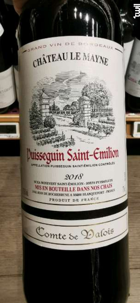 Achat Vin Château Le Mayne Rouge - Puisseguin-saint-Émilion - Meilleur prix