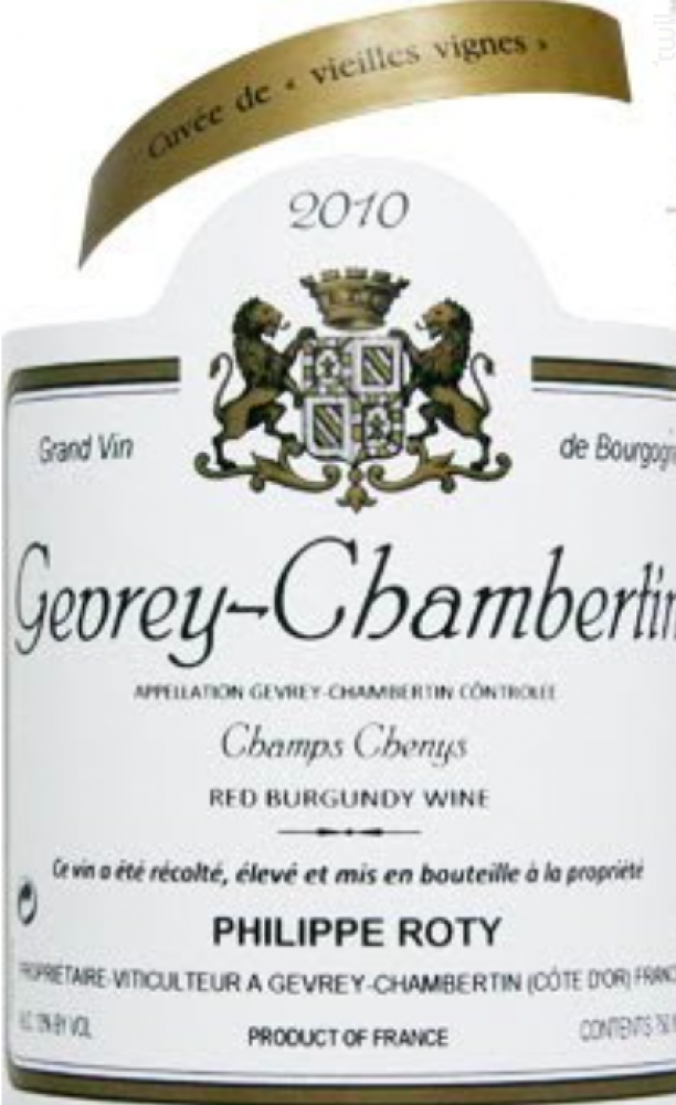 Joseph & Philippe Roty Gevrey Chambertin Champs Chenys Gevrey ...