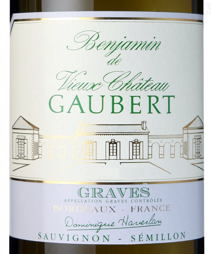 Achat Vin Benjamin De Vieux Château Gaubert Blanc - Vignobles Haverlan ...