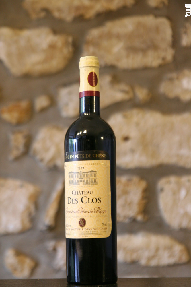 Achat Vin Chateau Des Clos Rouge - Bordeaux - Meilleur prix