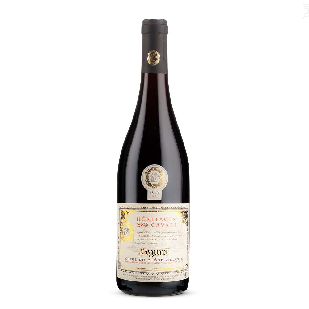 Achat Vin Seguret - Côtes Du Rhône Villages Rouge - Héritage Cavare ...