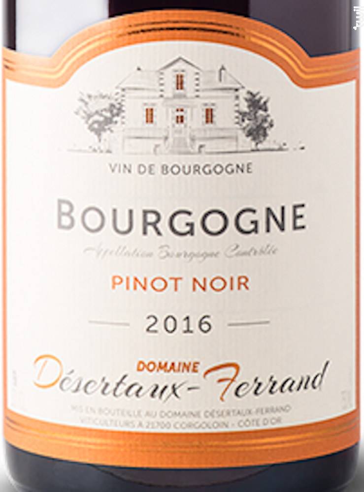 Achat Vin Bourgogne Pinot Noir Rouge - Domaine Désertaux-ferrand ...
