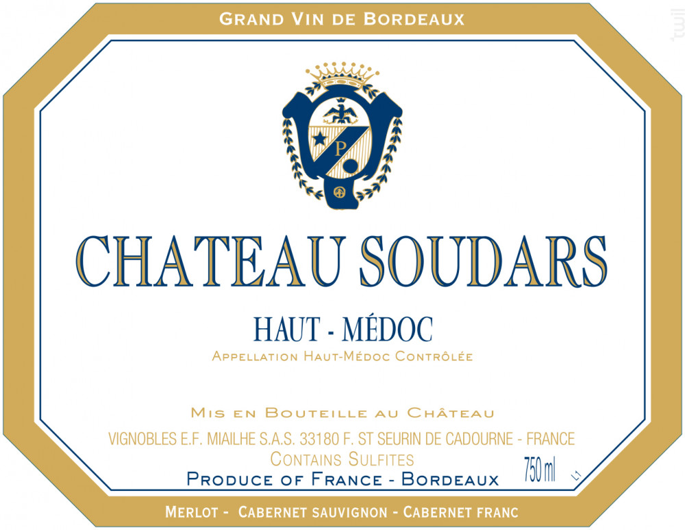 Achat Vin Château Soudars Rouge - Haut-médoc - Direct Producteur