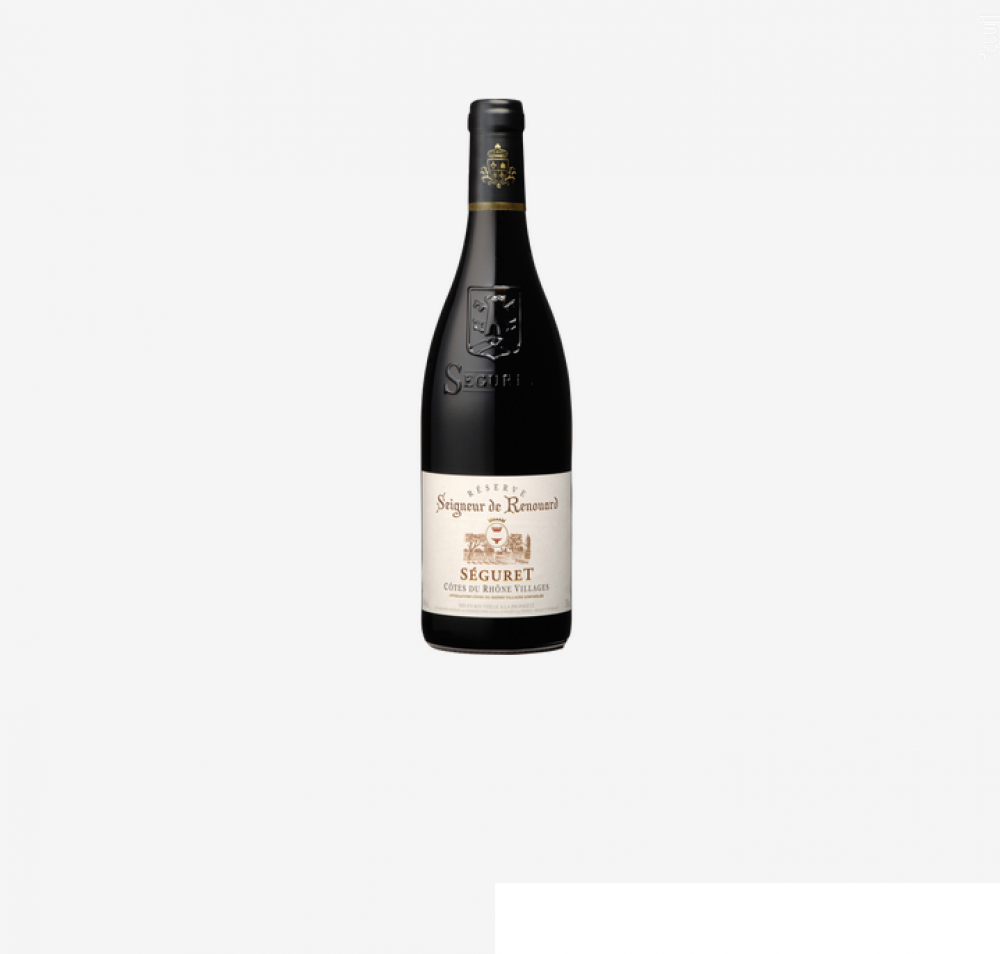 Achat Vin Seigneur De Renouard Séguret Rouge - Domaine Renouard - Côtes ...