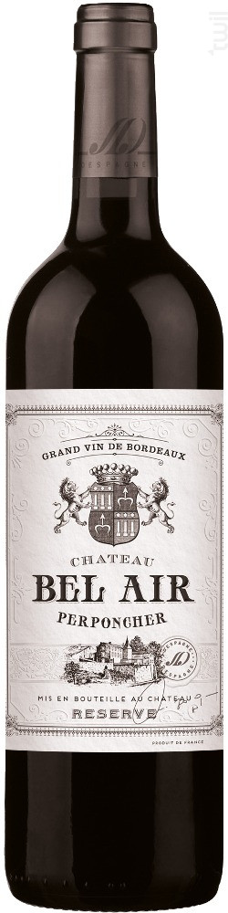Achat Vin Château Bel Air Perponcher Réserve Rouge - Bordeaux Sec - Meilleur prix