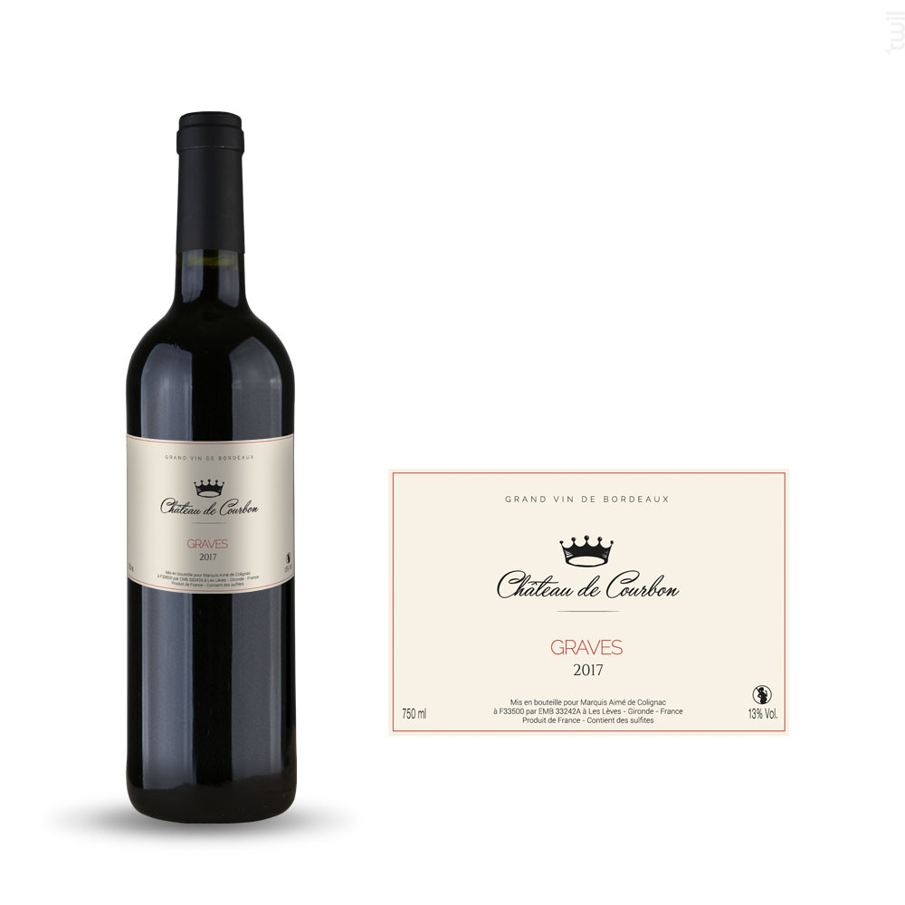 Achat Vin Graves Rouge - Château Courbon - Meilleur prix