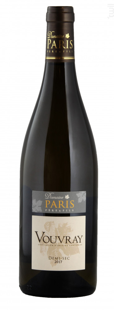 Achat Vin Demi-sec Blanc - Domaine Paris Père Et Fils - Vouvray ...