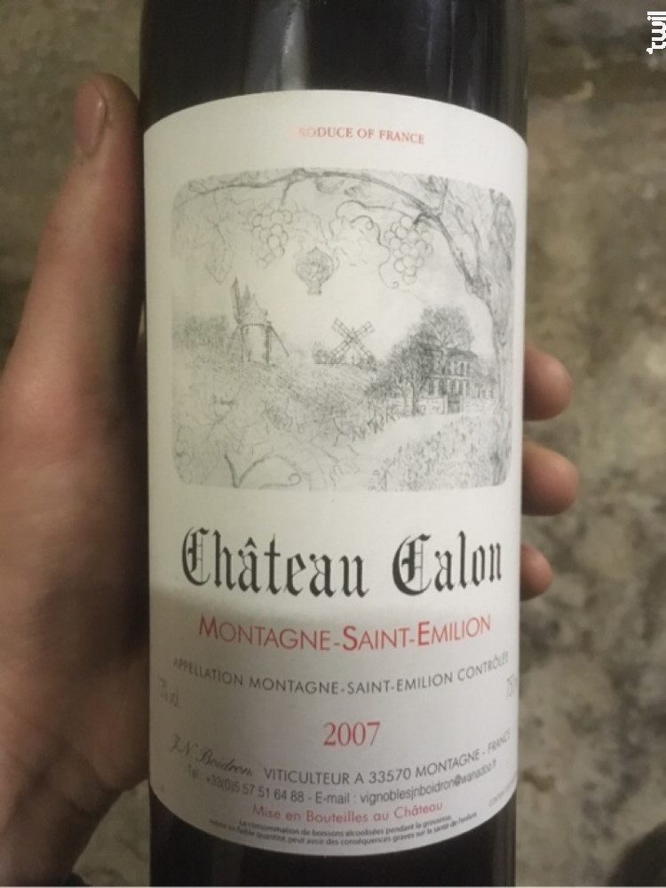 Achat Vin Château Calon Rouge - Montagne-saint-Émilion - Meilleur prix