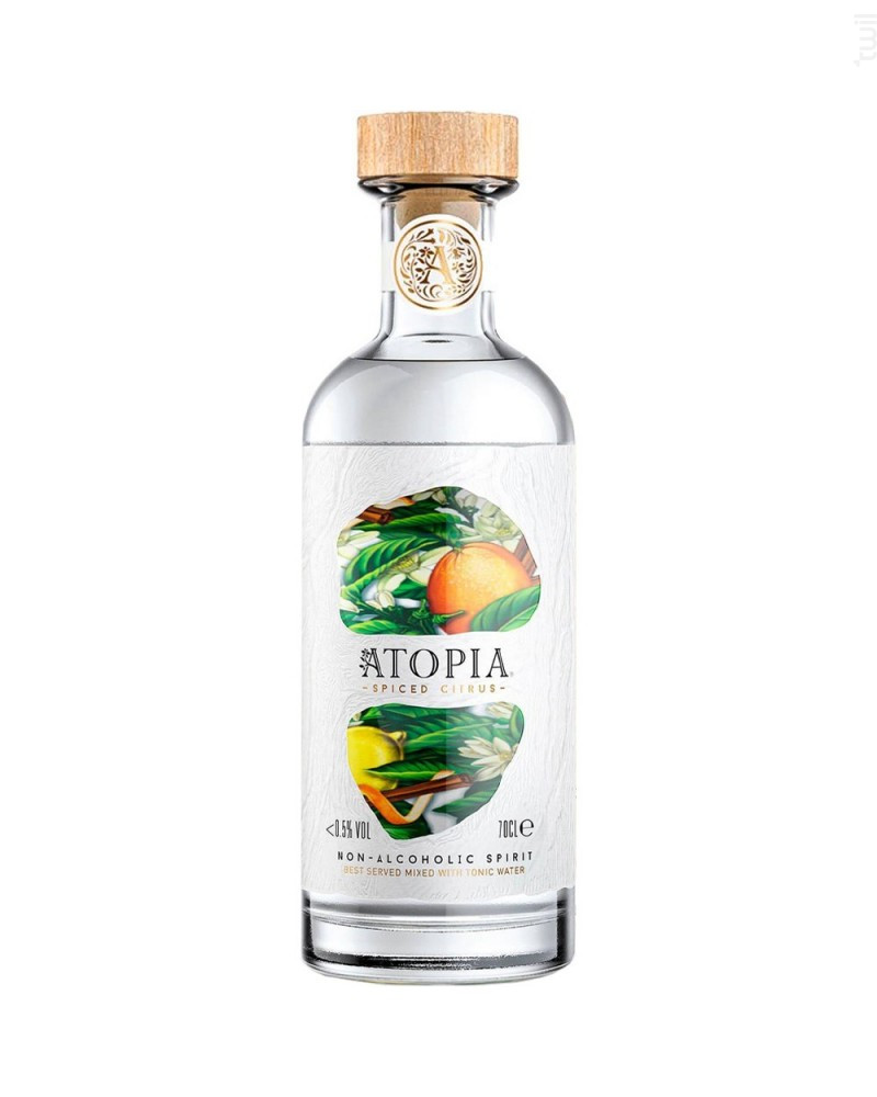 Achat Gin Atopia Spiced Citrus - Sans Alcool Sans Alcool