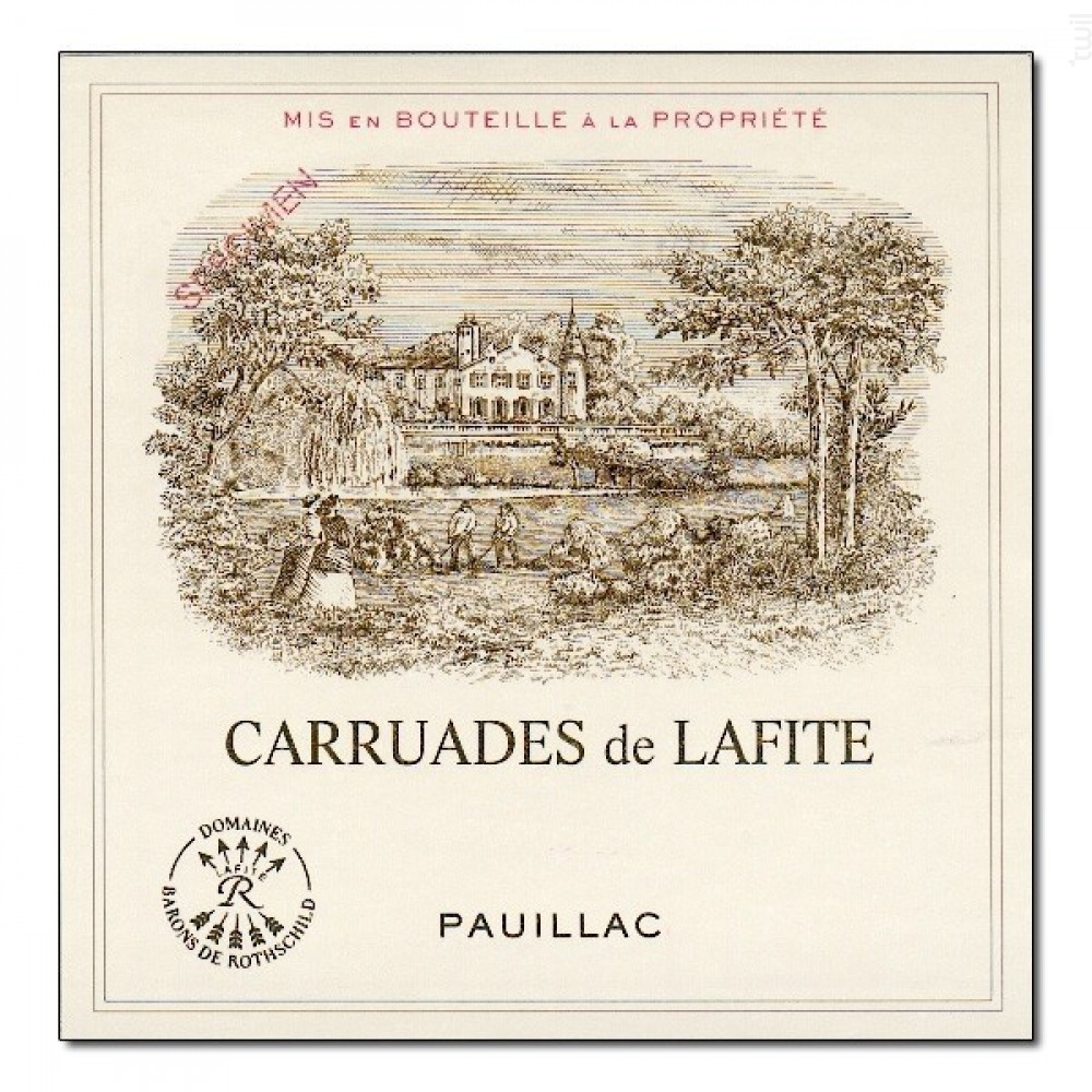 Achat Vin Magnum Carruades De Lafite Rouge - Domaines Barons De Rothschild - Château Lafite ...