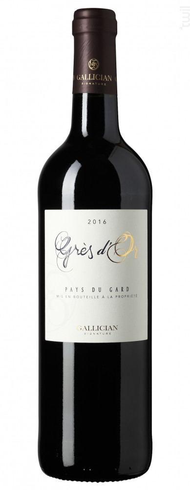 Achat Vin Grès D'or Rouge - La Cave De Gallician - Vin De Pays Du Gard ...
