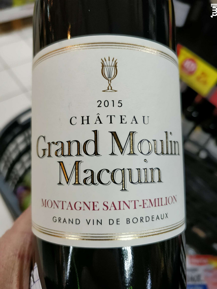 Achat Vin Château Grand Moulin Macquin Rouge - Maison Montagnac ...
