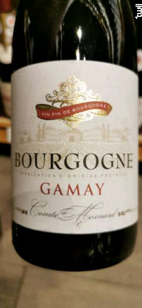 Achat Vin Bourgogne Gamay Rouge - Domaine Comte De Mesnard - Meilleur prix