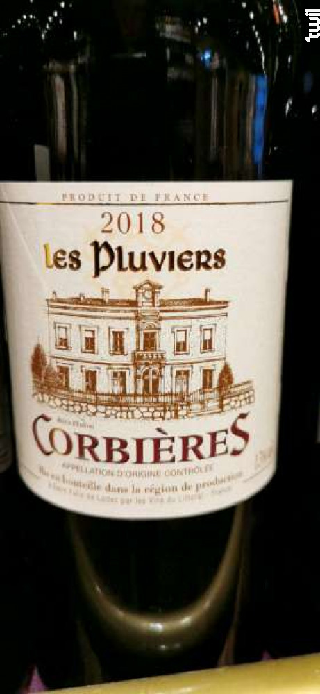 Achat Vin Les Pluviers Corbières Rouge - Les Vins Du Littoral ...
