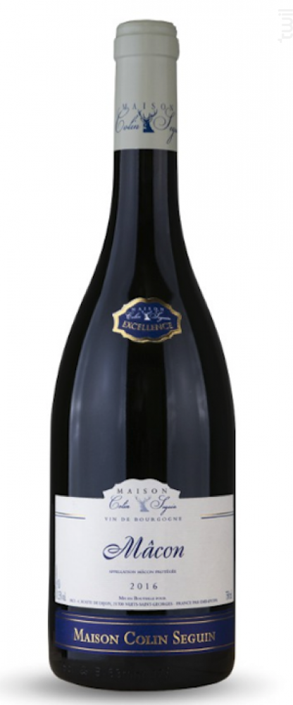 Achat Vin Macon Excellence Rouge - Maison Colin Seguin - Mâcon ...