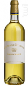 Achat Vin Carmes De Rieussec Blanc - Domaines Barons De Rothschild - Château Rieussec ...