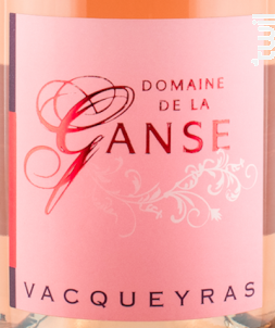 Achat Vin Vacqueyras Rosé Rosé - Domaine De La Ganse - Direct Producteur