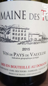 Achat Vin Vin De Pays De Vaucluse Rouge - Domaine Des Tours - Vin De ...