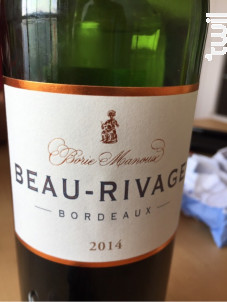 Achat Vin Beau-rivage Rouge - Borie-manoux - Bordeaux - Meilleur prix