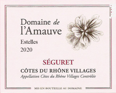 Achat Vin Estelles Rouge - Domaine De L'amauve - Côtes-du-rhône ...