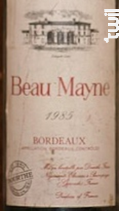 Achat Vin Beau Mayne Rouge - Dourthe- Chateau Beau Mayne - Bordeaux ...