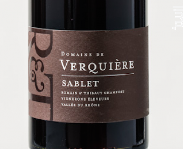 Achat Vin Côtes-du-rhône Villages Sablet Rouge - Domaine De Verquière ...