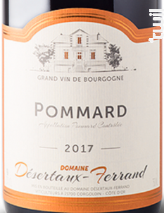Achat Vin Pommard Rouge - Domaine Désertaux-ferrand - Meilleur prix
